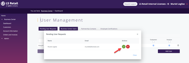 Business Center User Management platform launched!